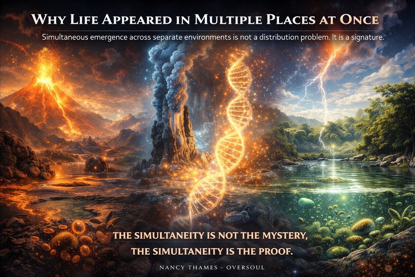 Why Life Appeared in Multiple Places at Once and What That Proves