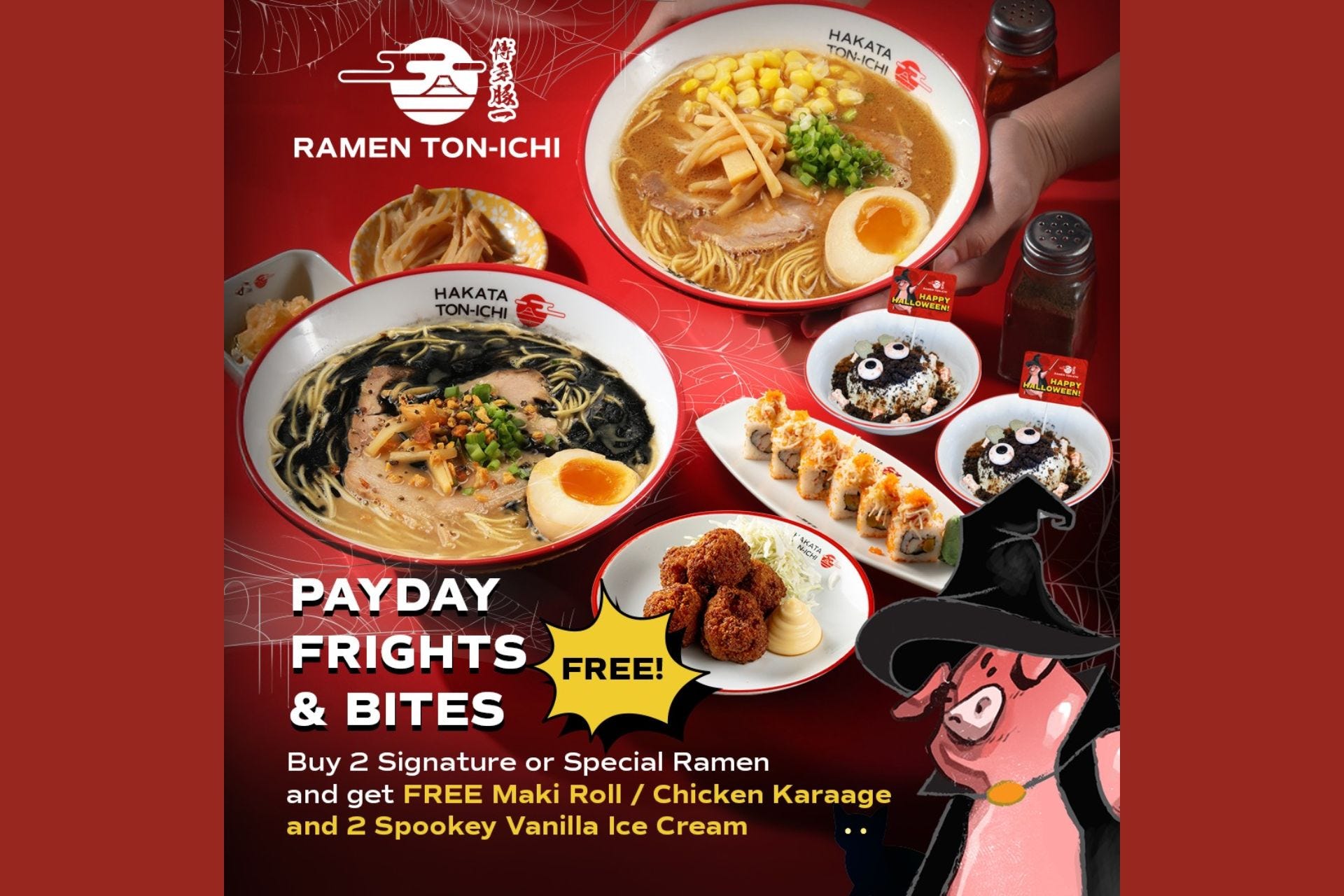 Ramen Ton-Ichi long weekend promo: Free sides, chance to win 2K GC