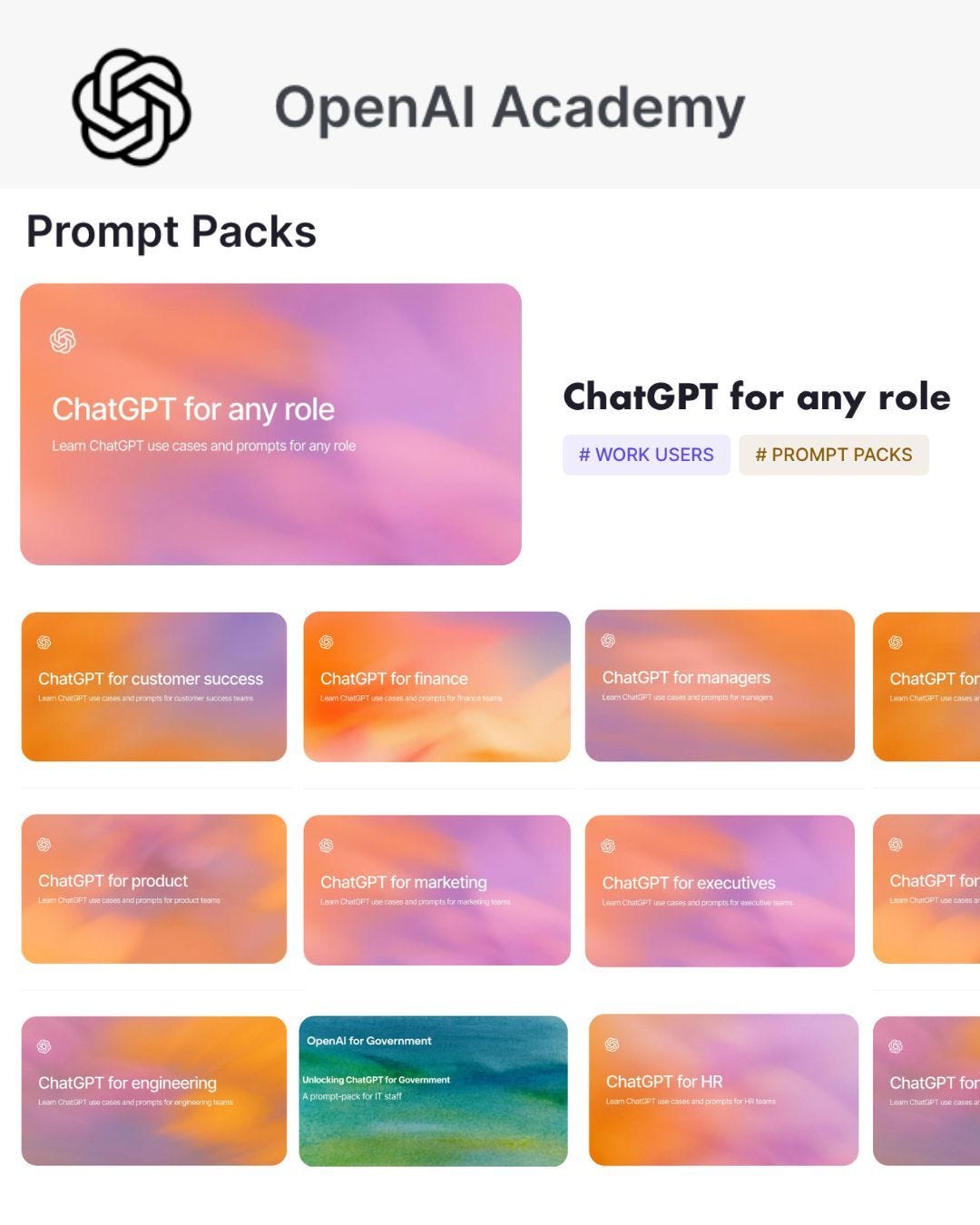 Ruben Hassid (@ruben): "BREAKING: OpenAI just released prompt packs for ...