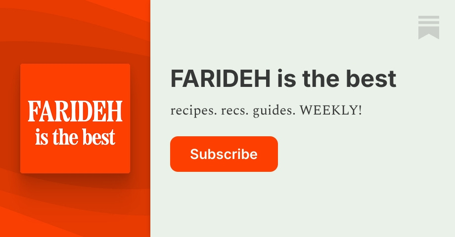 FARIDEH is the best | Farideh Sadeghin | Substack