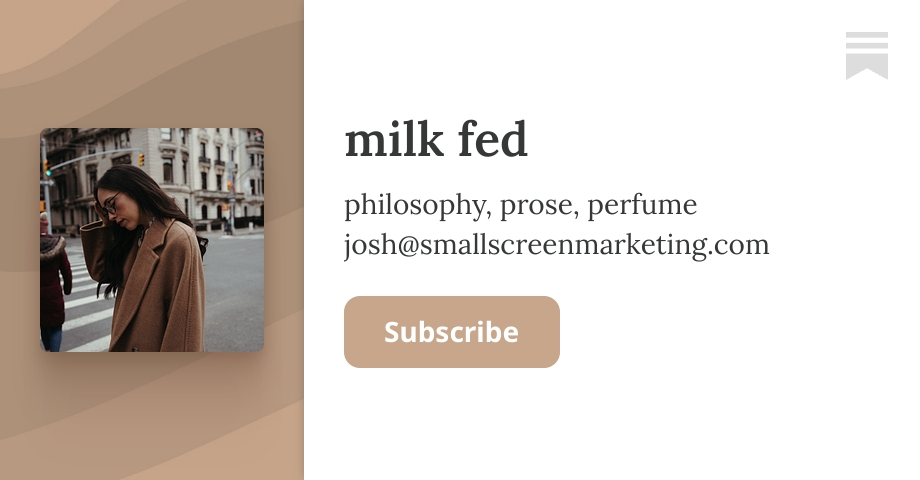 milk fed | caitlyn | Substack