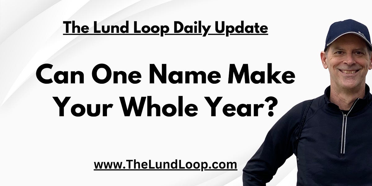 Can One Name Make Your Whole Year? - The Lund Loop