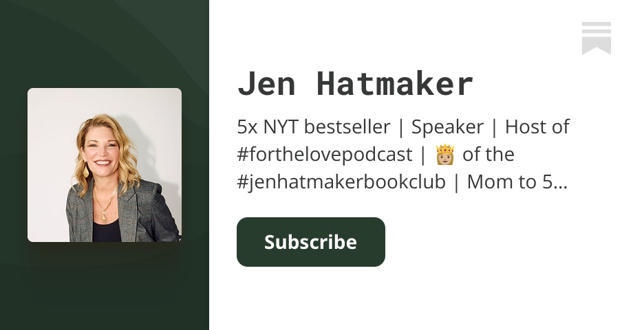 Jen Hatmaker | Substack