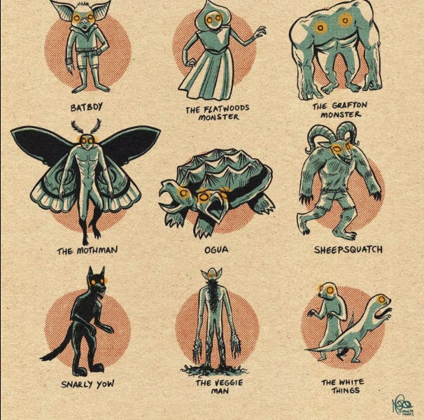 mothman type creatures
