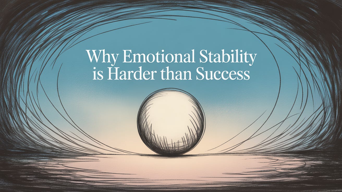 Why Emotional Stability Is Harder Than Success
