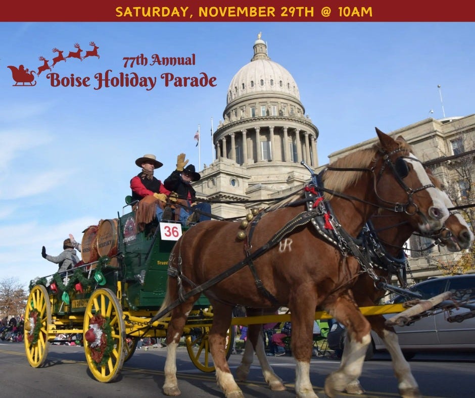 Boise Christmas Events for 11/25 thru 12/1