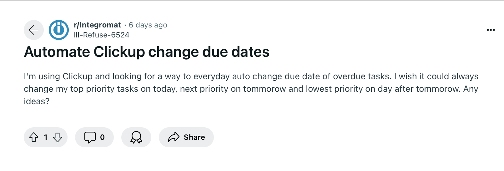 Let's Build Together - How to automatically update a Due Date in ClickUp