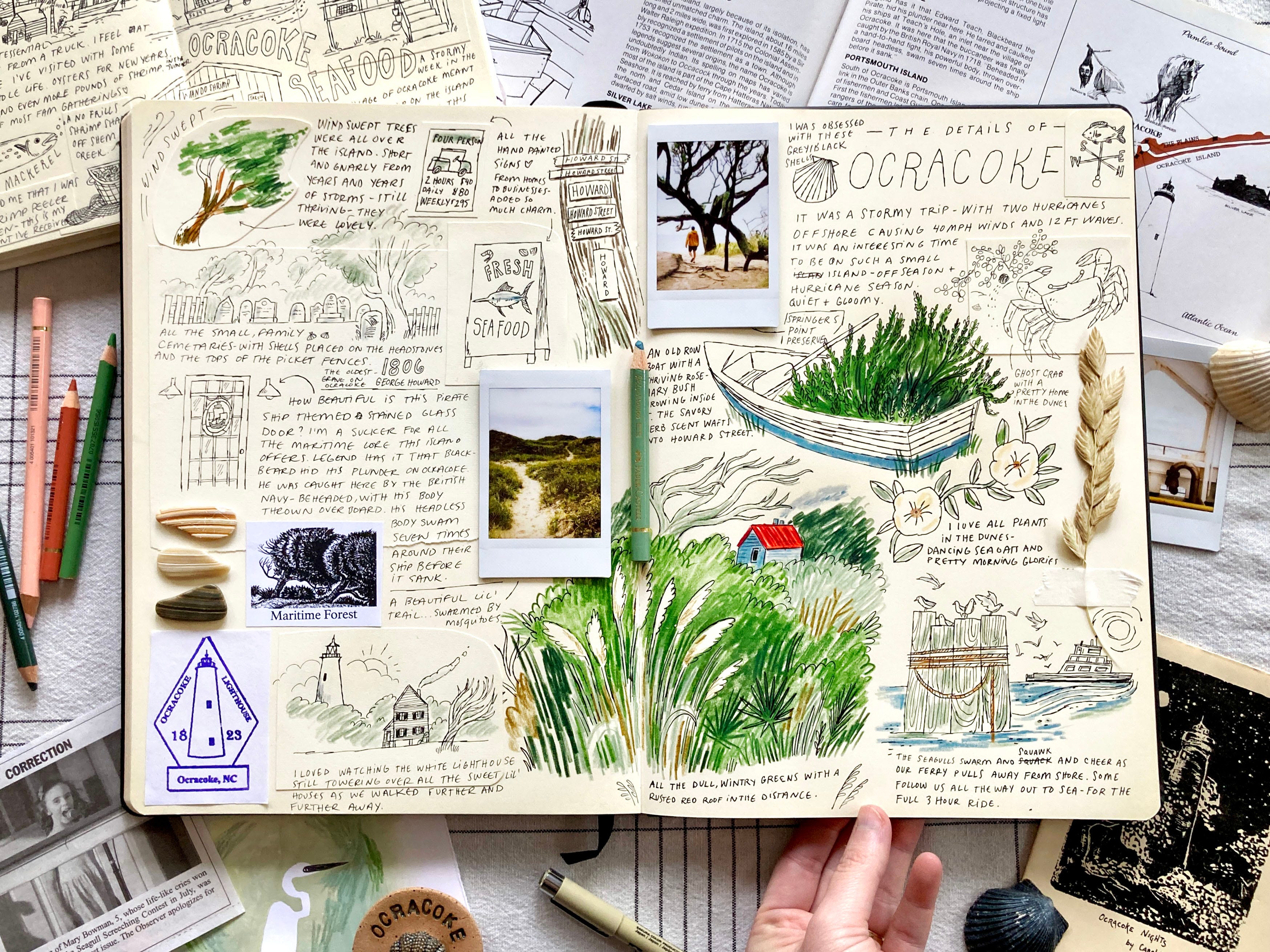 Cait B. (@caitbrennan): "Filling the page with all the details I want ...