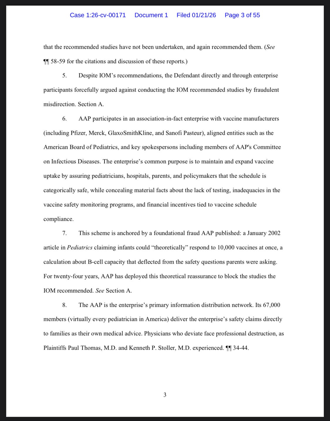🚨 Breaking: Children’s Health Defense Hits AAP With RICO Suit Over ...