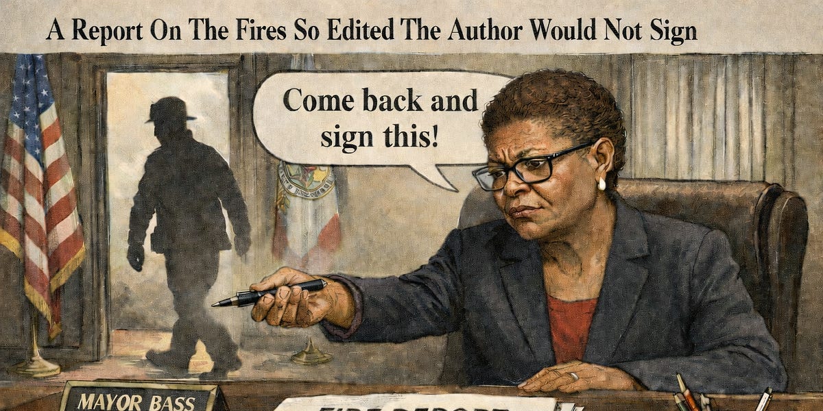 Mayor Karen Bass and the Palisades Fire Report Nobody At City Hall ...