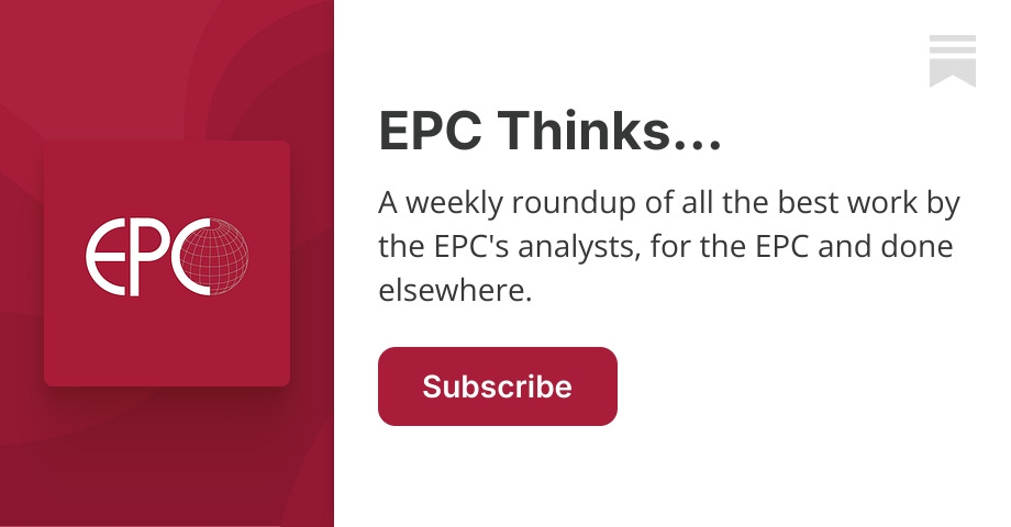 EPC Thinks... | European Policy Centre | Substack
