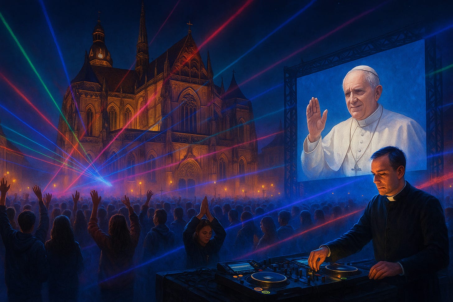 No, the Pope Didn’t Throw a Rave — But Grace Did Hit the Dance Floor