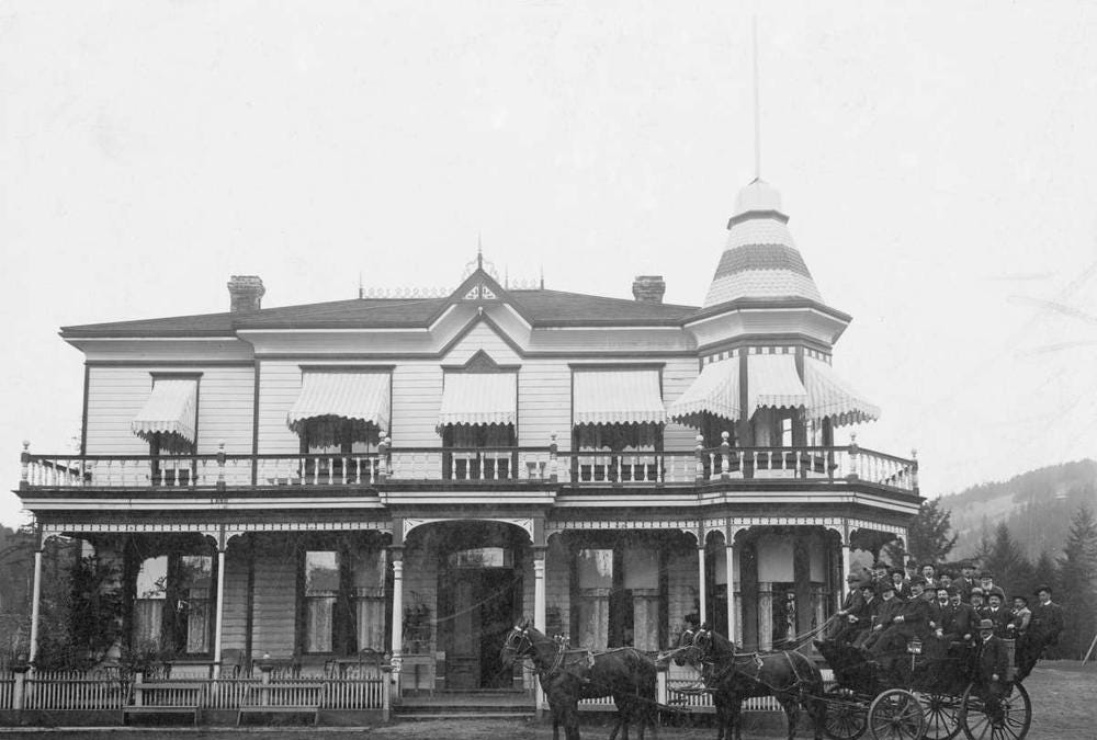 Goldstream Hotel Wiped Out By Fire, 1923 - by Sue Harper