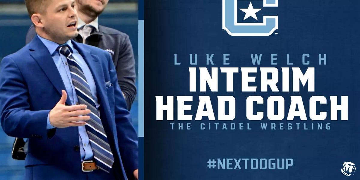 Weekend Update: Luke Welch tabbed as interim head coach at The Citadel ...
