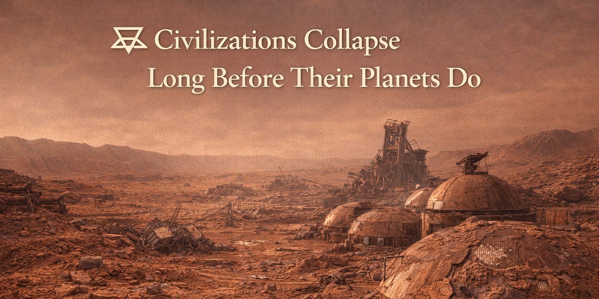 Civilizations Collapse Long Before Their Planets Do