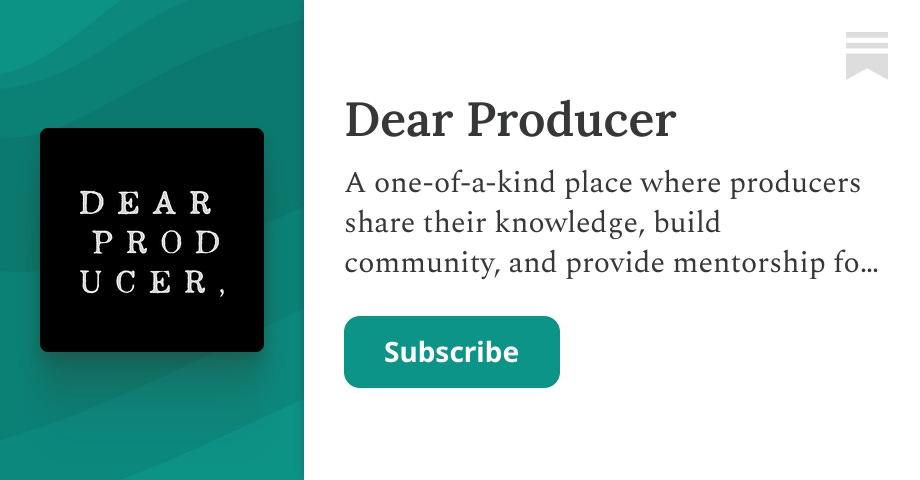 Dear Producer | Substack