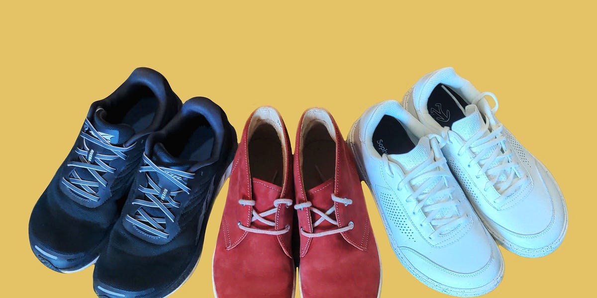 A list of zero drop shoes with a wide toe box & cushioned soles