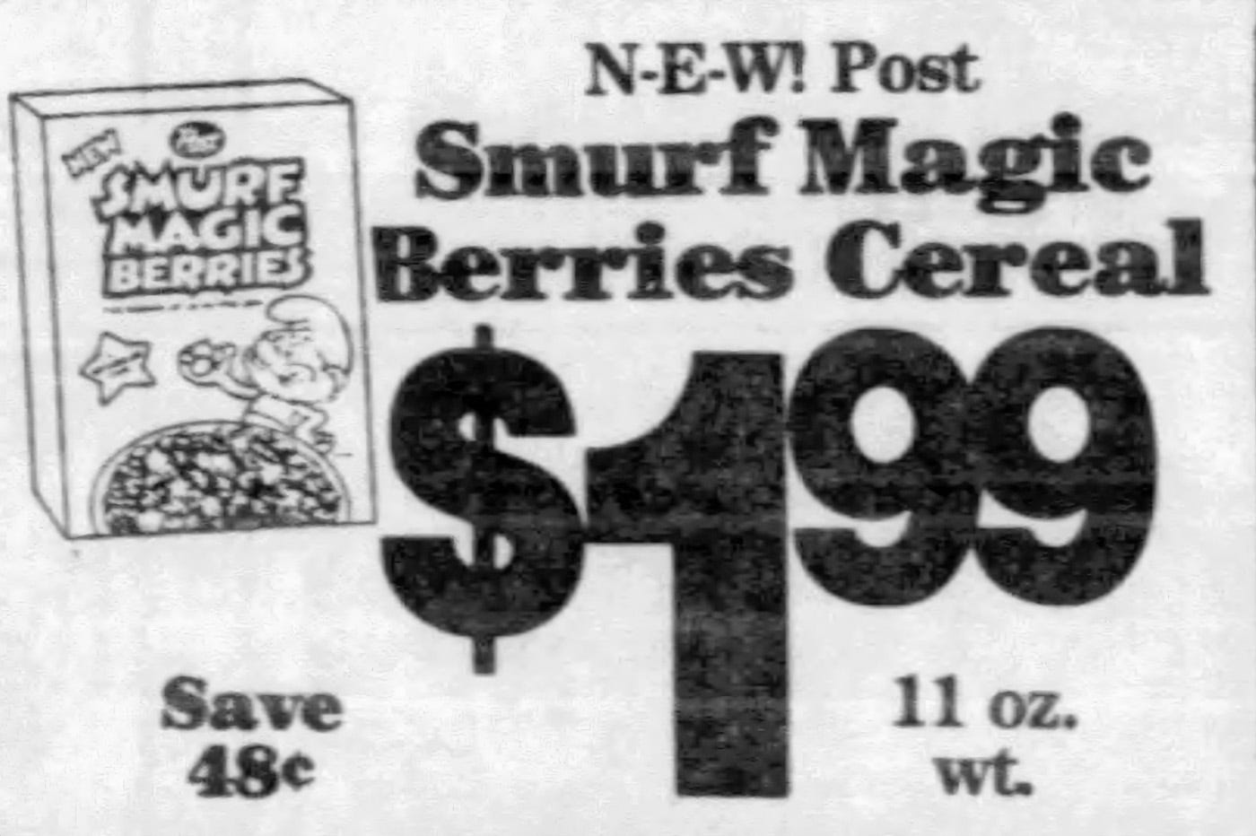 Smurfberry Crunch Cereal - The Retroist