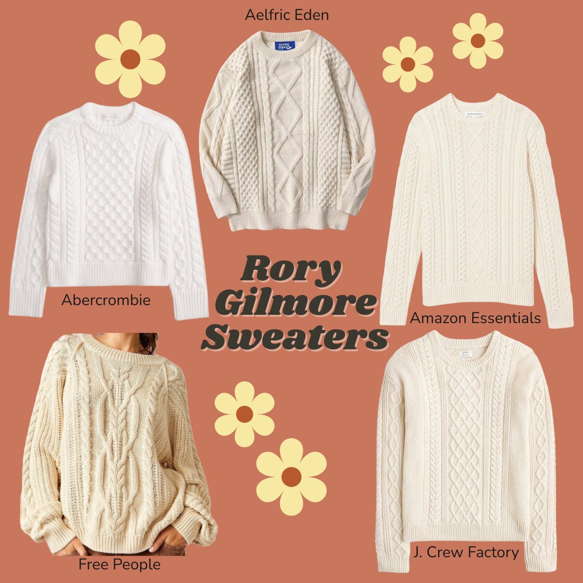The "Rory Gilmore" Sweater Edit and Outfit Ideas