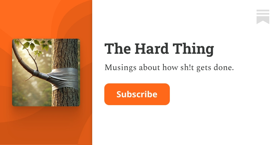 The Hard Thing | Anna Marie Wagner | Substack