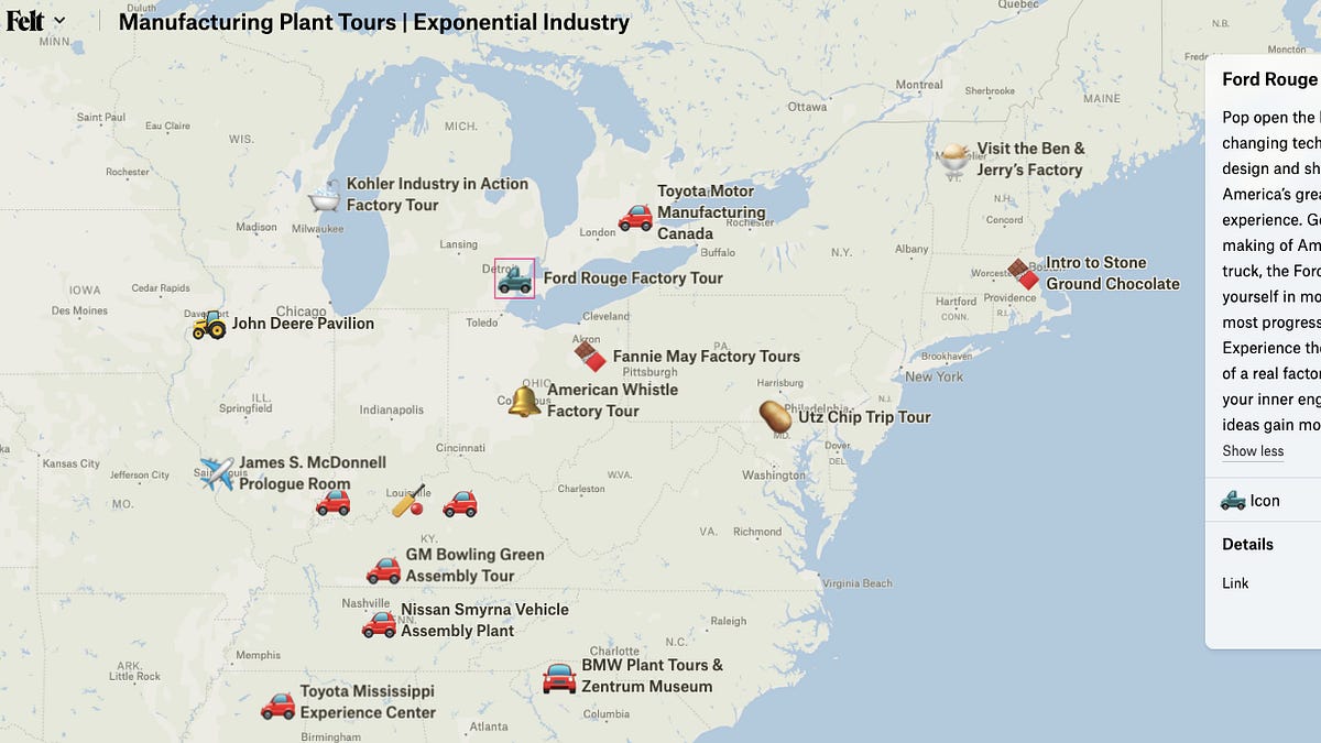 Mapped: Why Factory Tours Matter - by David Rogers