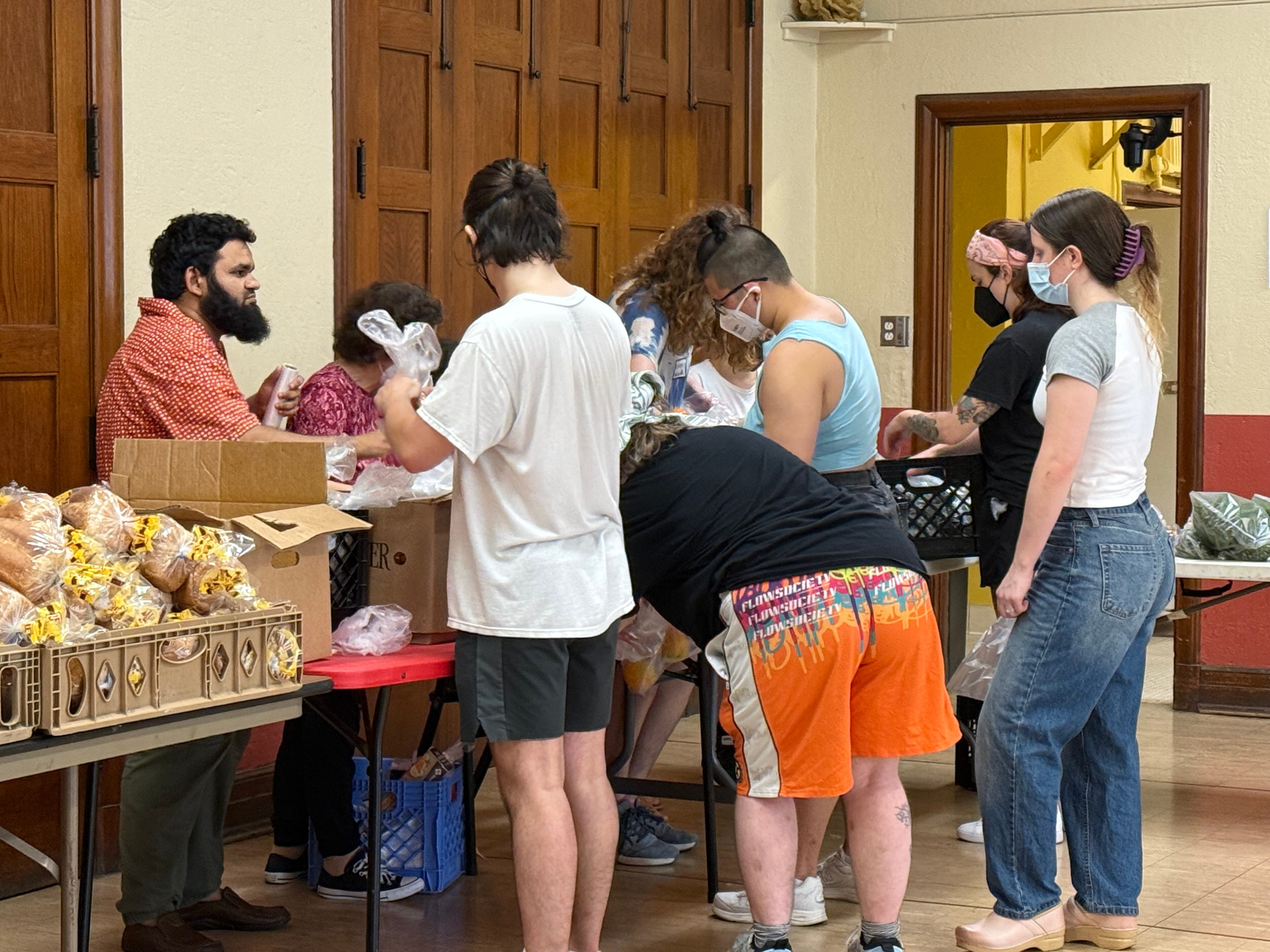 The lines at Edgewater Mutual Aid, Care For Real, other food pantries ...