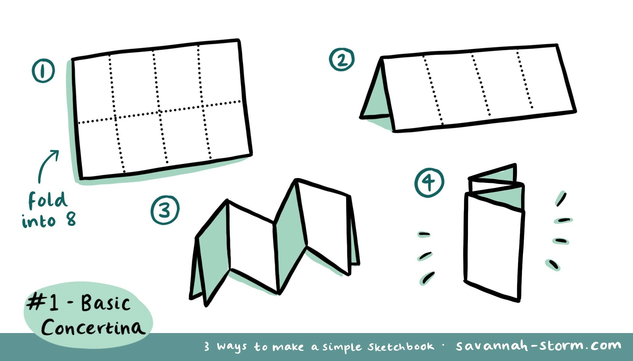 How to: Fold paper booklets 3 ways