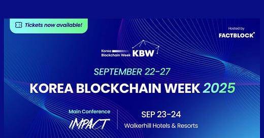 KBW2025 is Coming! Don’t Miss Asia’s Biggest Web3 Event in Seoul
