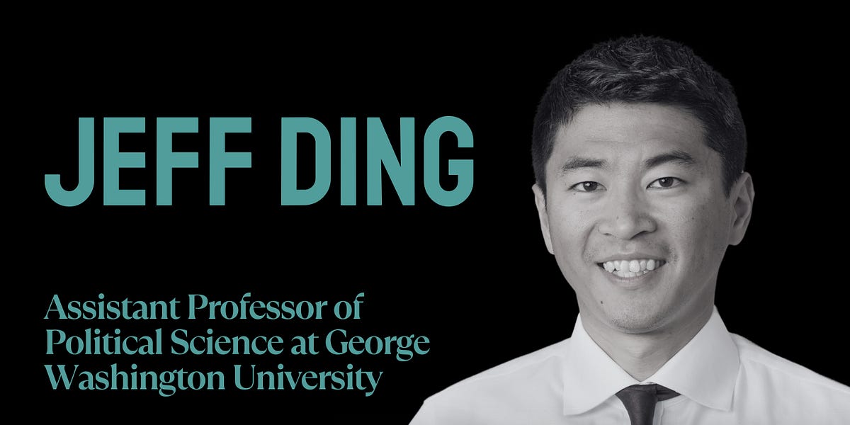 Is China Gaining Ground in Technology Diffusion? A Conversation with Jeffrey Ding