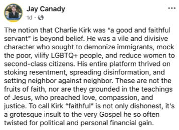 CHARLESTON REAL ESTATE AGENT MOCKS CHARLIE KIRKS MURDER AND HIS FAITH