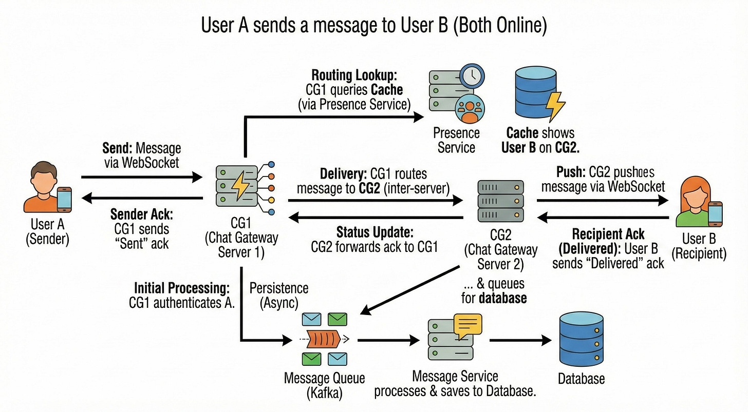 Designing WhatsApp in 45 Minutes: A Complete System Design Walkthrough ...