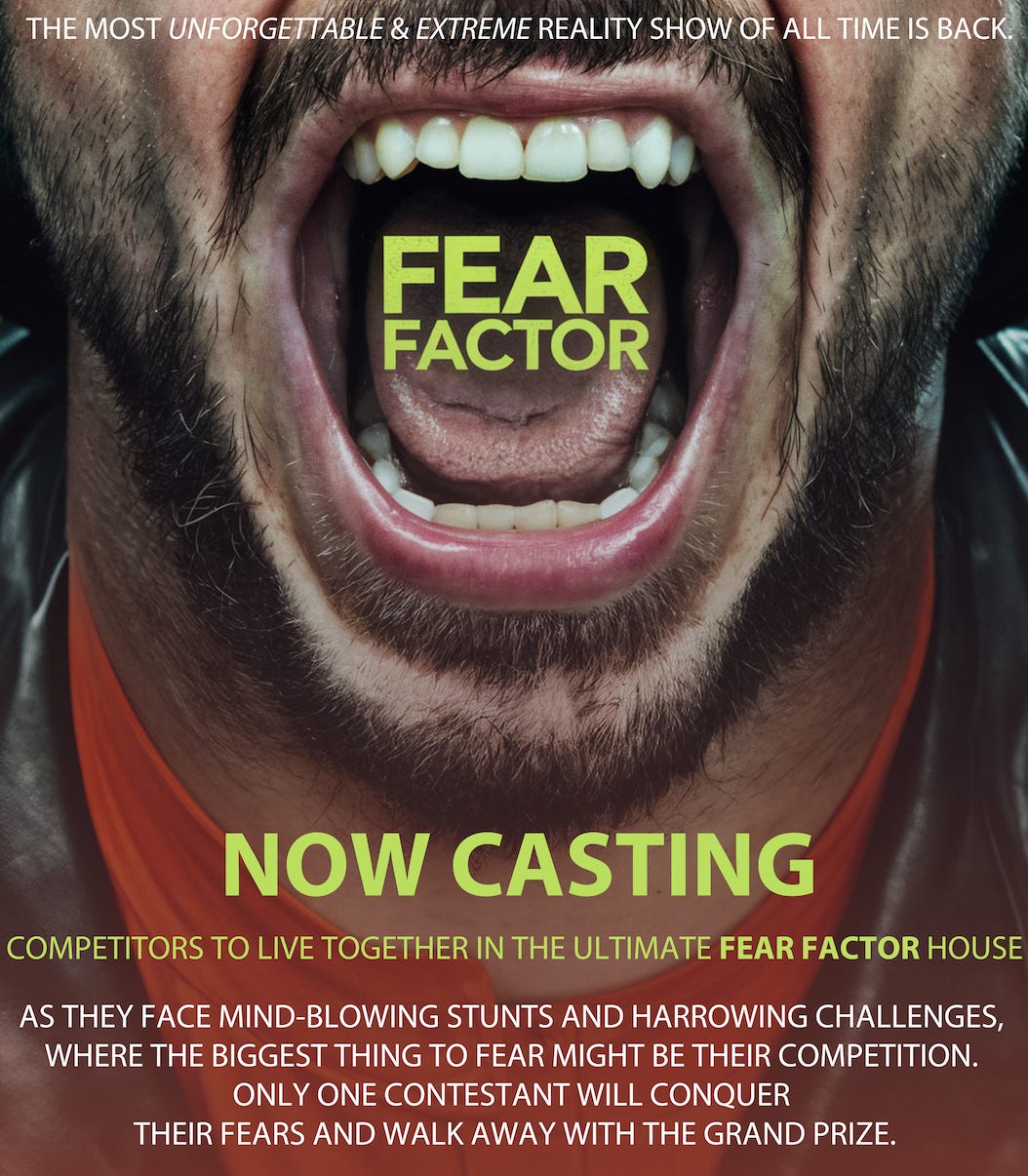 NOW CASTING: FEAR FACTOR - Casting Pros to Know