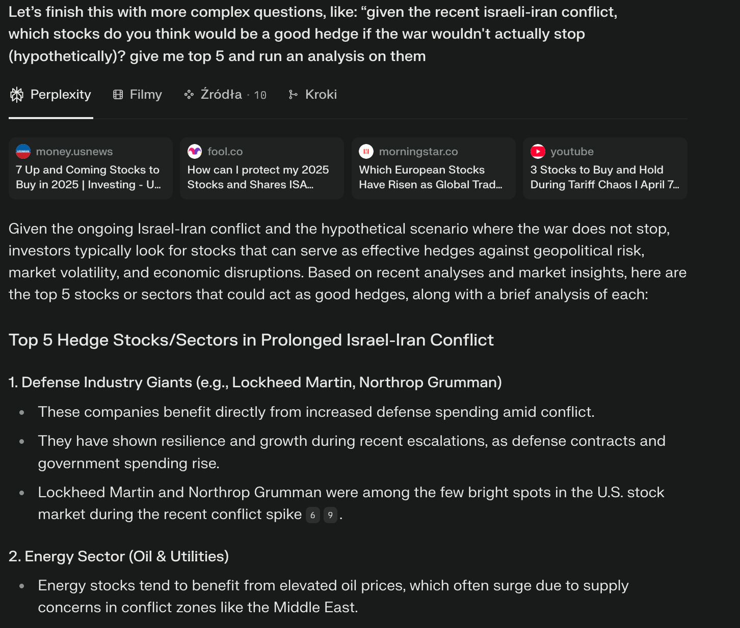 Benjamin AI vs Perplexity Finance - by Piotr Pomorski