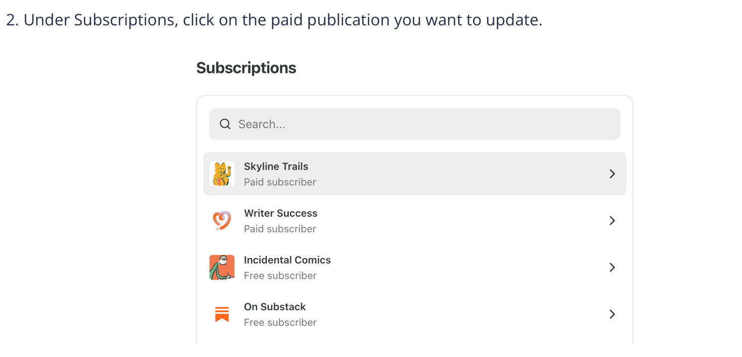 How to Unsubscribe/Manage Subscription