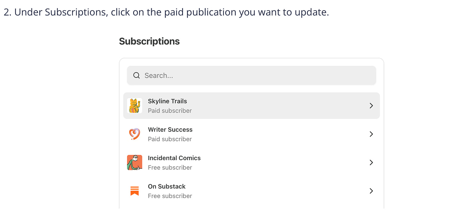 How to Unsubscribe/Manage Subscription