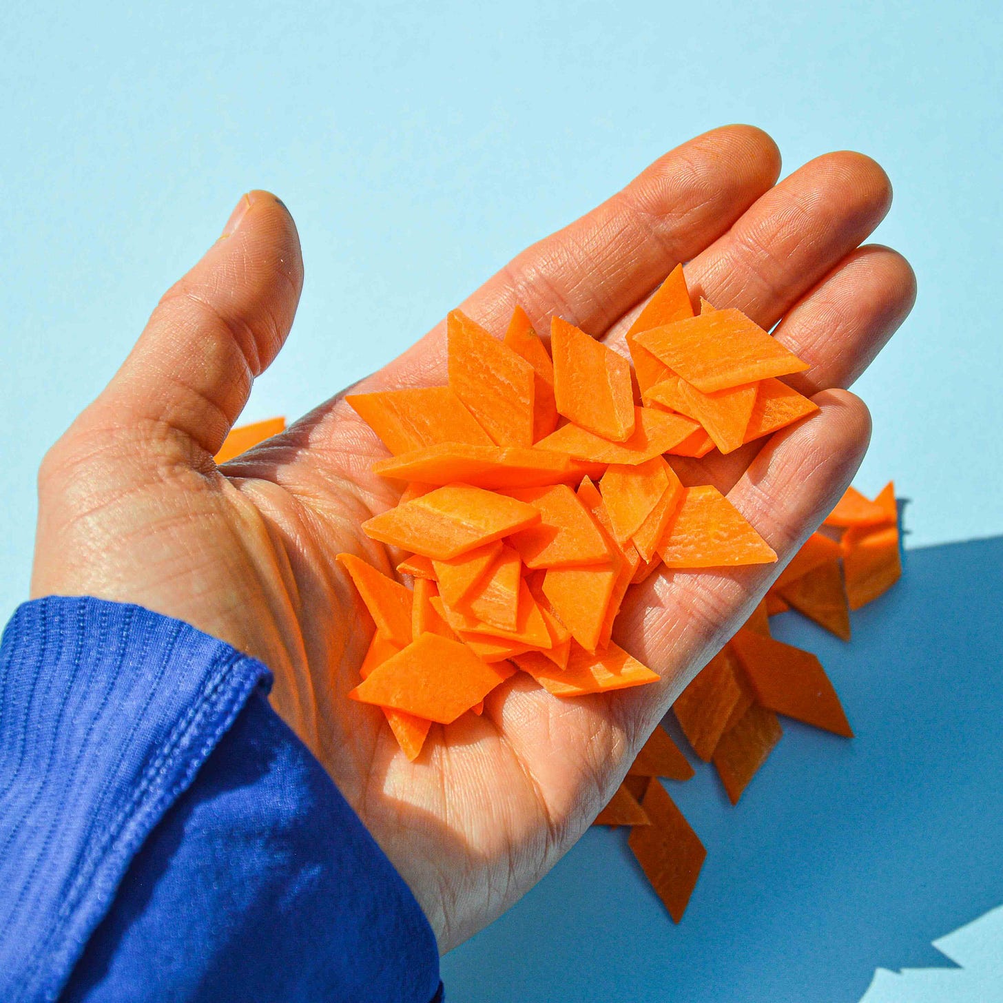 a knife skills guide on paysanne cuts - by Gabriela Kulesza