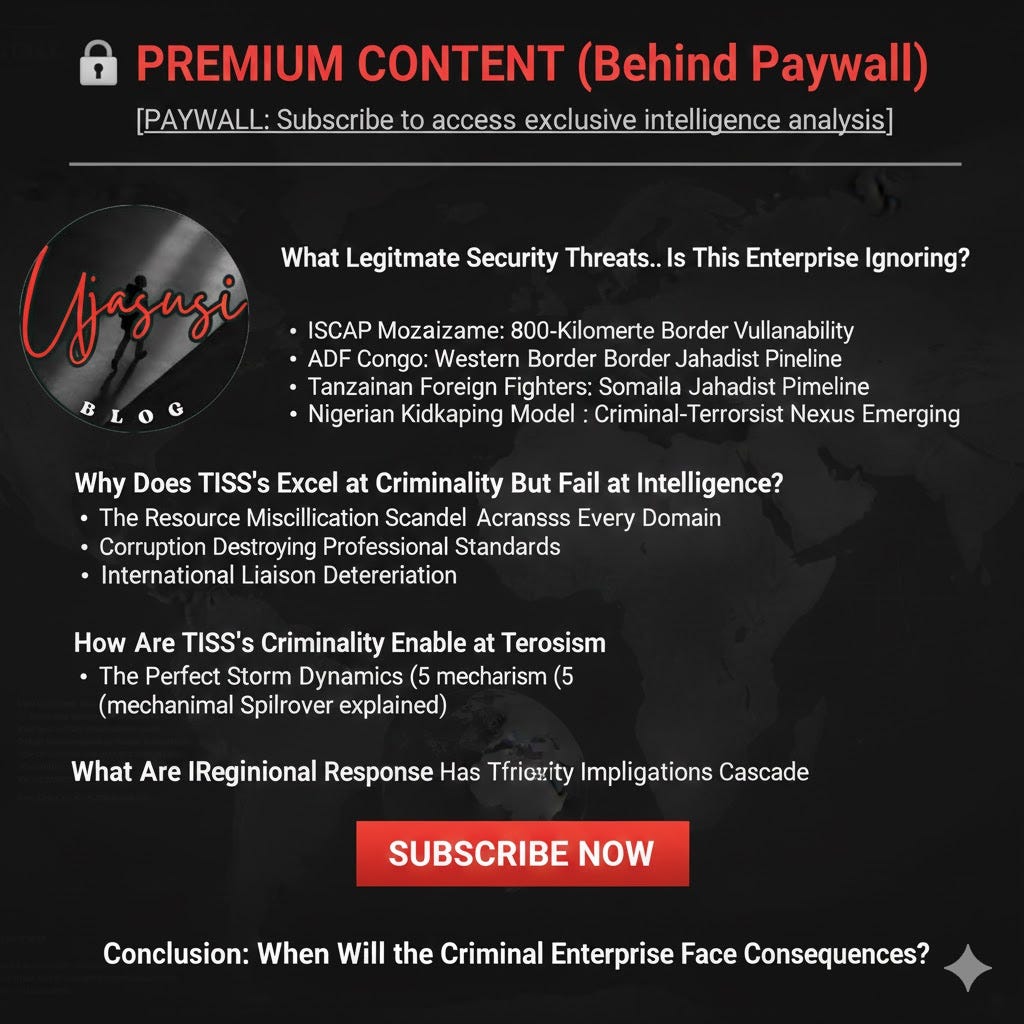 Tanzania Intelligence Service (TISS): Criminal Enterprise Conducting ...