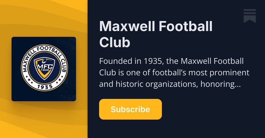 Greasy Neale Award - by Dom Amoroso - Maxwell Football Club