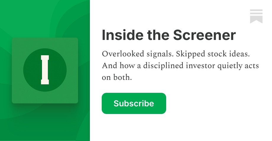 Inside the Screener | Tim | Substack