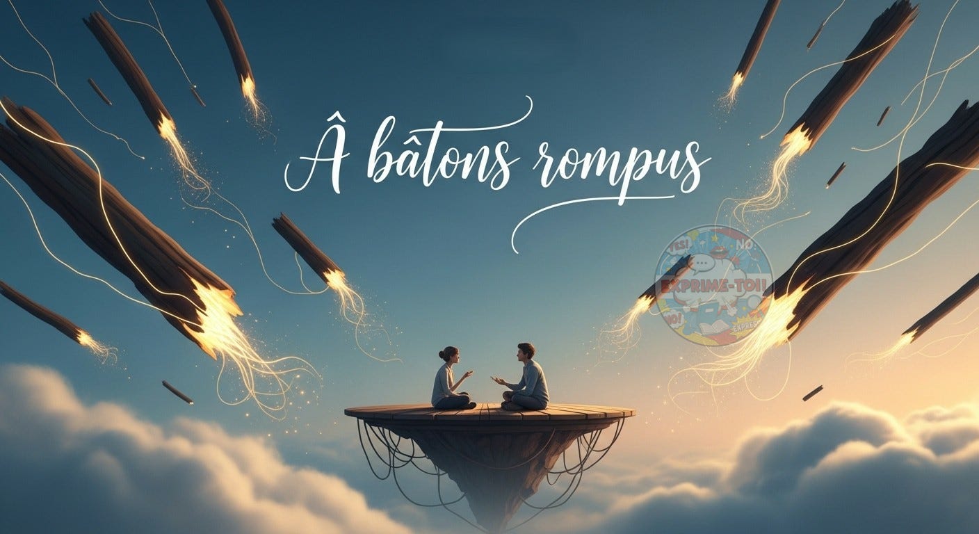 À bâtons rompus : sens et origine de l’expression