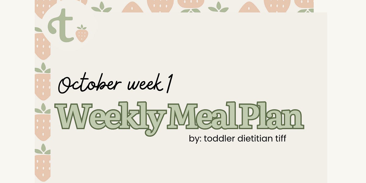 your weekly fam meal plan & inspo is here!