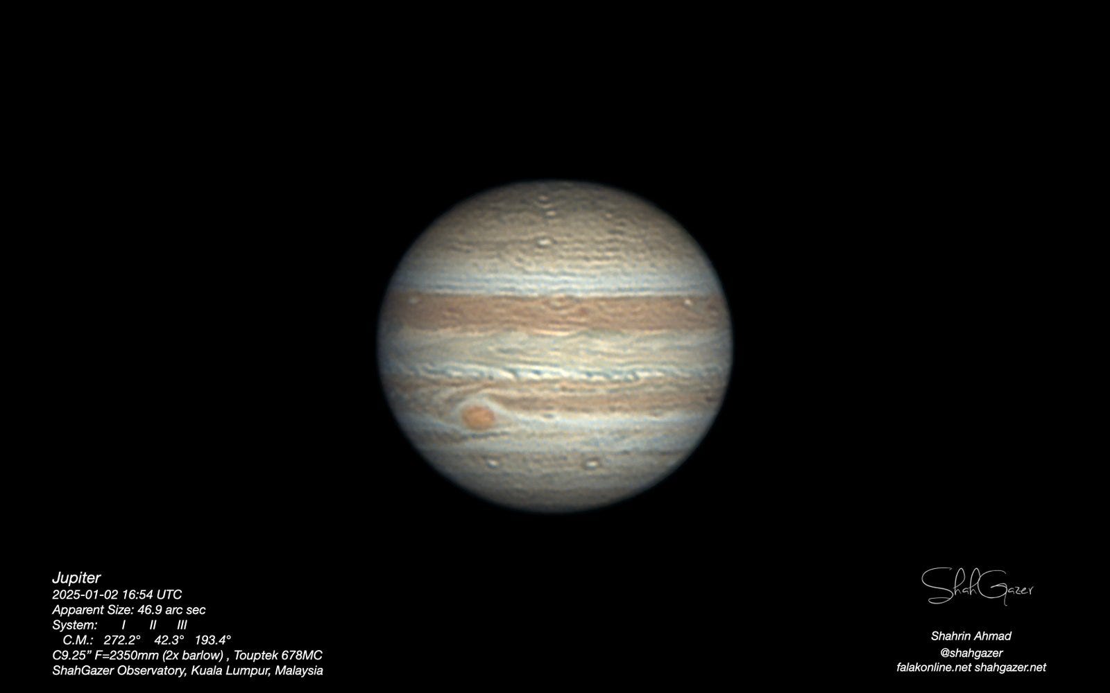 Istiqbal planet Musytari - 10 Januari 2026