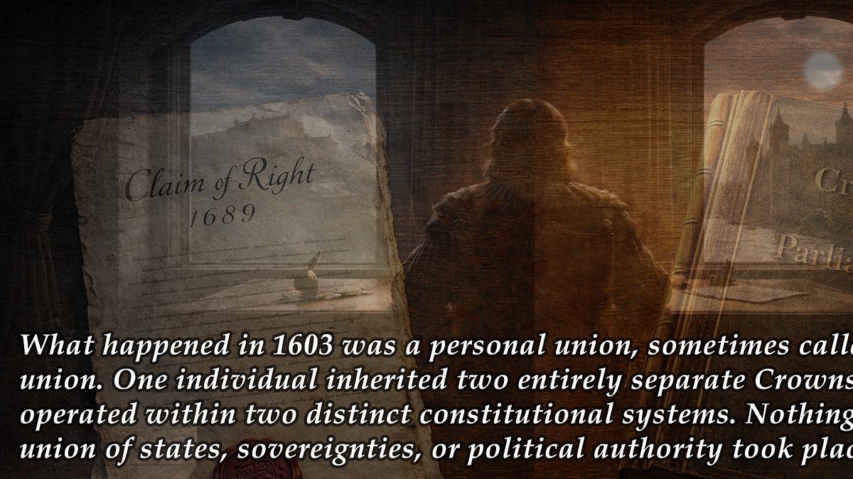 There Was No Union of Crowns — How Scotland Lost its Constitutional ...