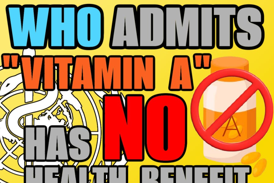 WHO ADMITS NO EVIDENCE "VITAMIN A" is HELPFUL - The Retinol SCAM