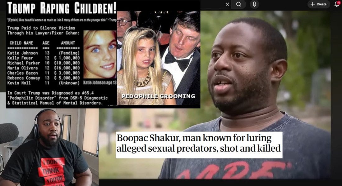 JiDion: A Pedophile Child Rapist Predator Catcher ‘Boopac Shakur’ Has ...