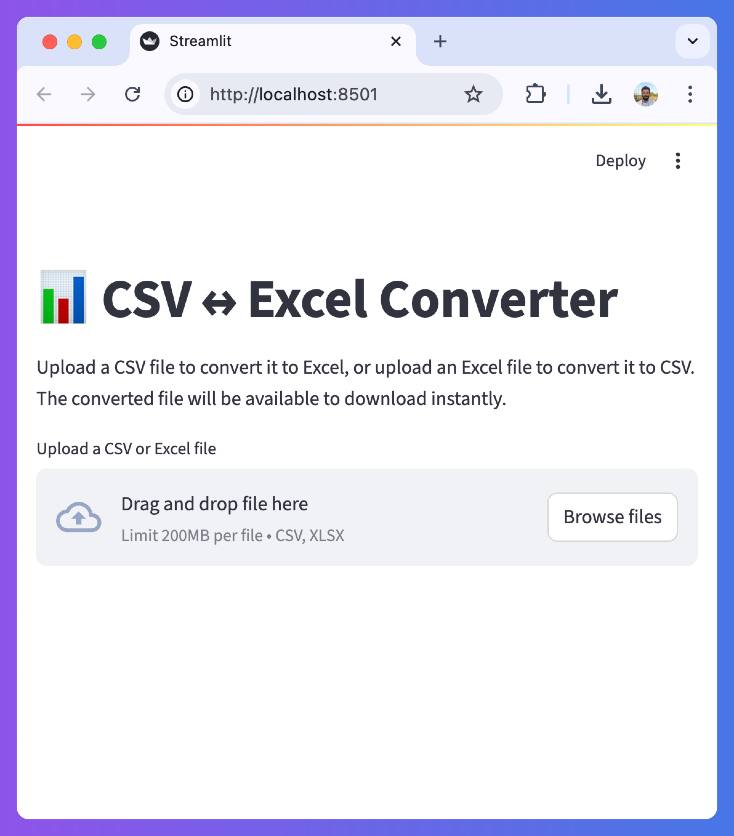 Practice Challenge: Build a Streamlit App to Convert CSV ↔ Excel with Python