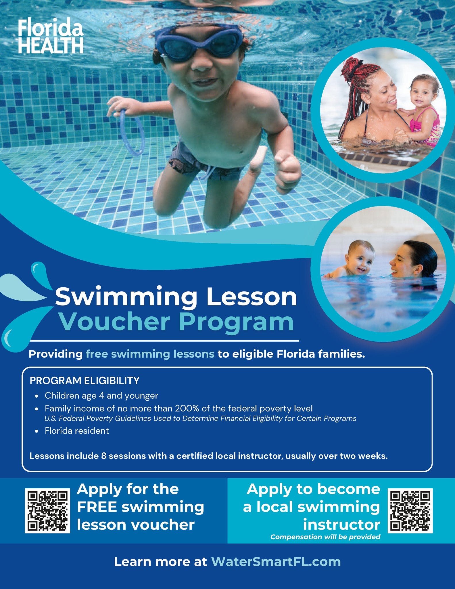 Florida Offers Free Swim Lessons to Prevent Childhood Drowning