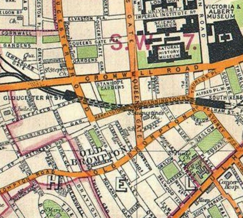 Old Brompton - by ScottH - The Underground Map