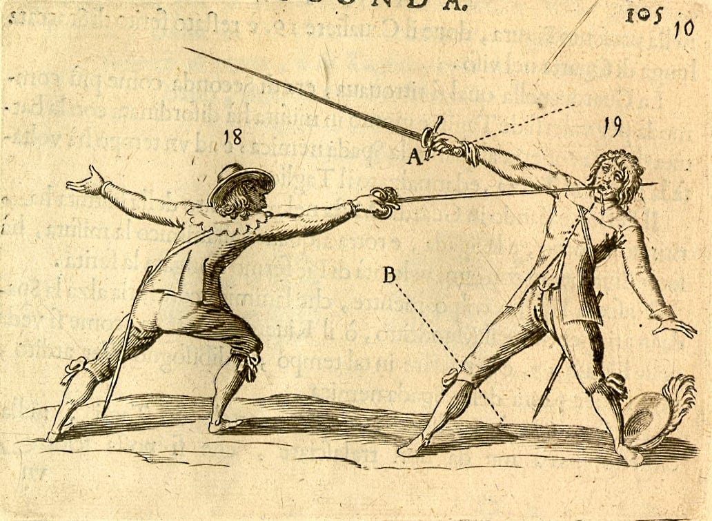 side sword fencing