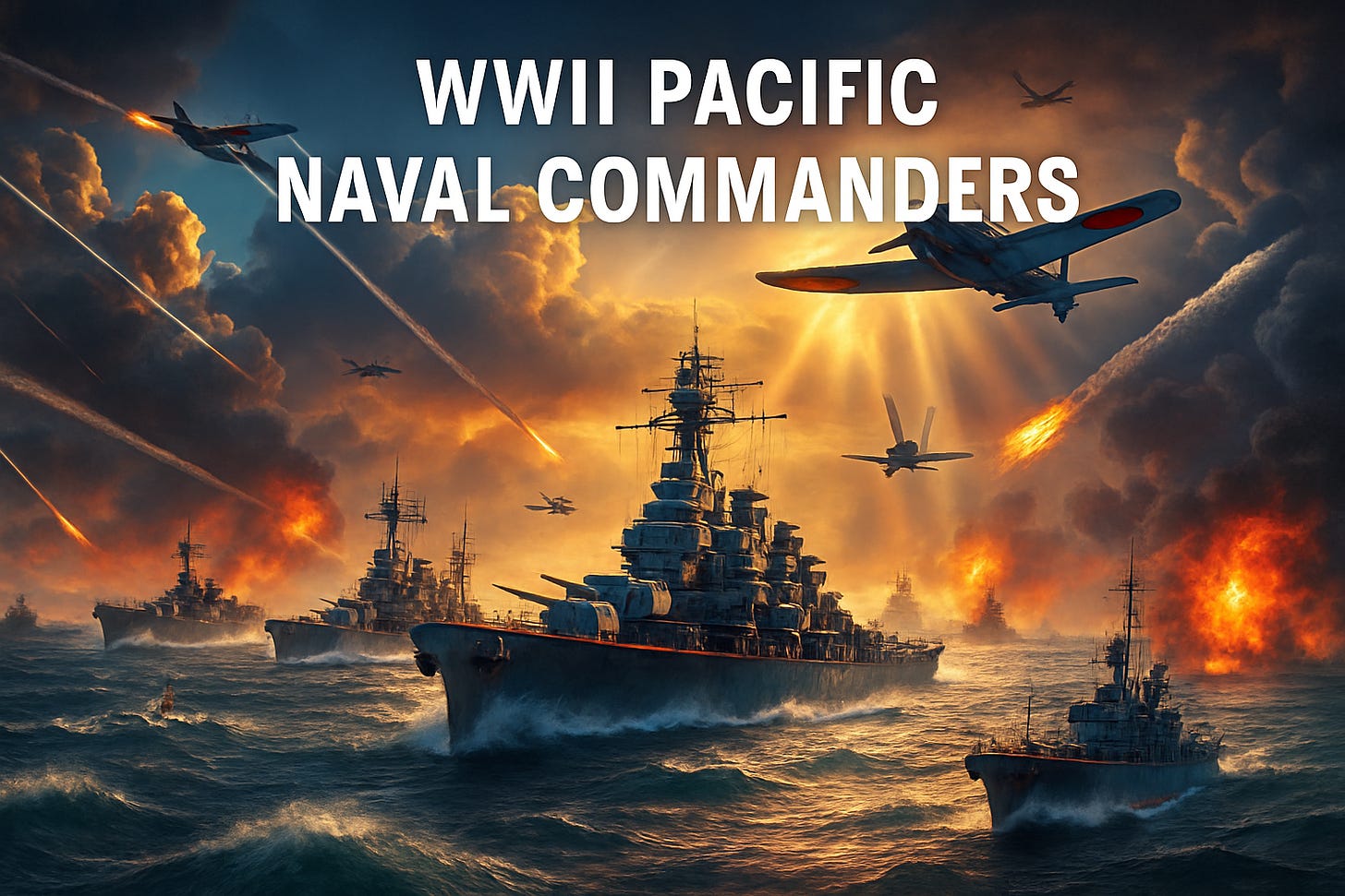 WWII Pacific Naval Leaders: Nimitz, Halsey & Spruance Leadership